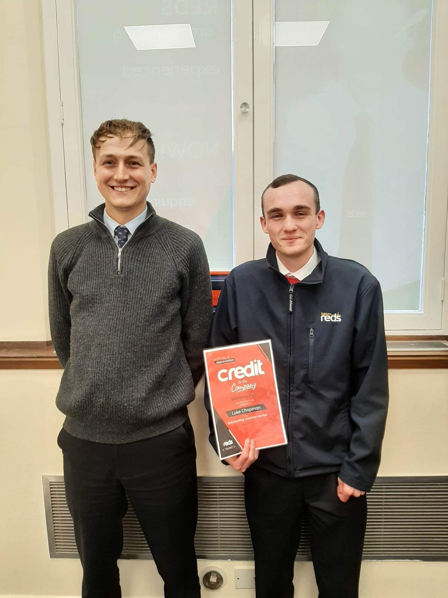 Our Credit to the Company Winners! - Salisbury Reds